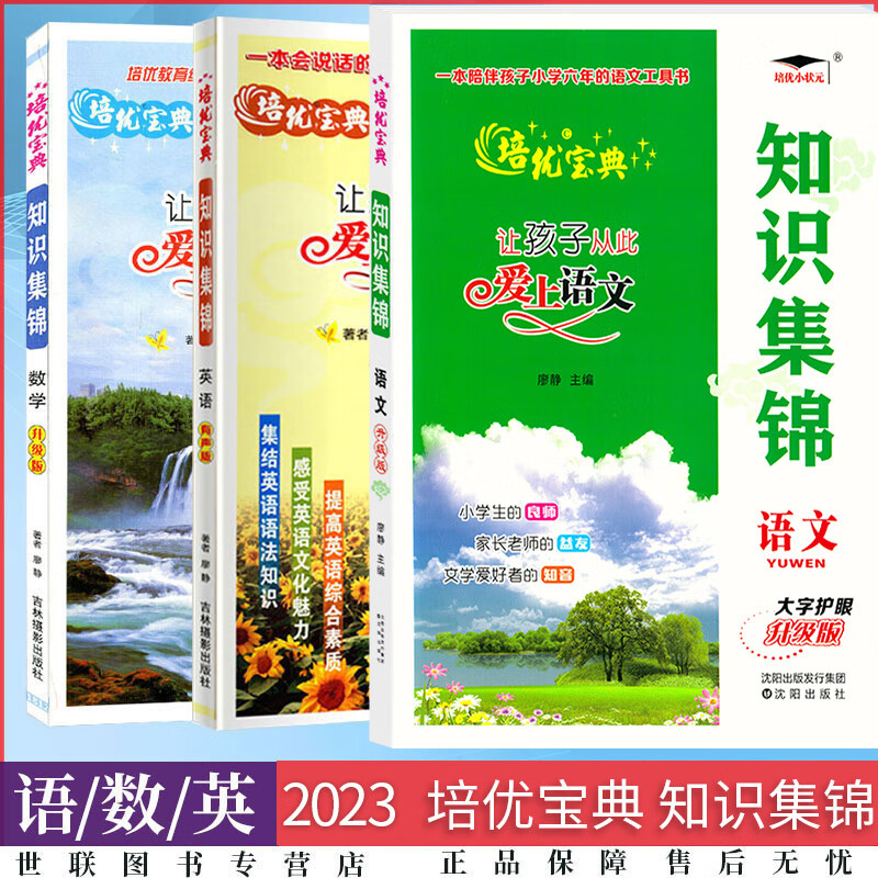 2023新知识集锦语文升级版大字护眼全国版小学生1-6年级统编语文知识大全文学常识字词成语归纳六年级小升初 3本/知识集锦【语数英】知识点归纳 小学通用