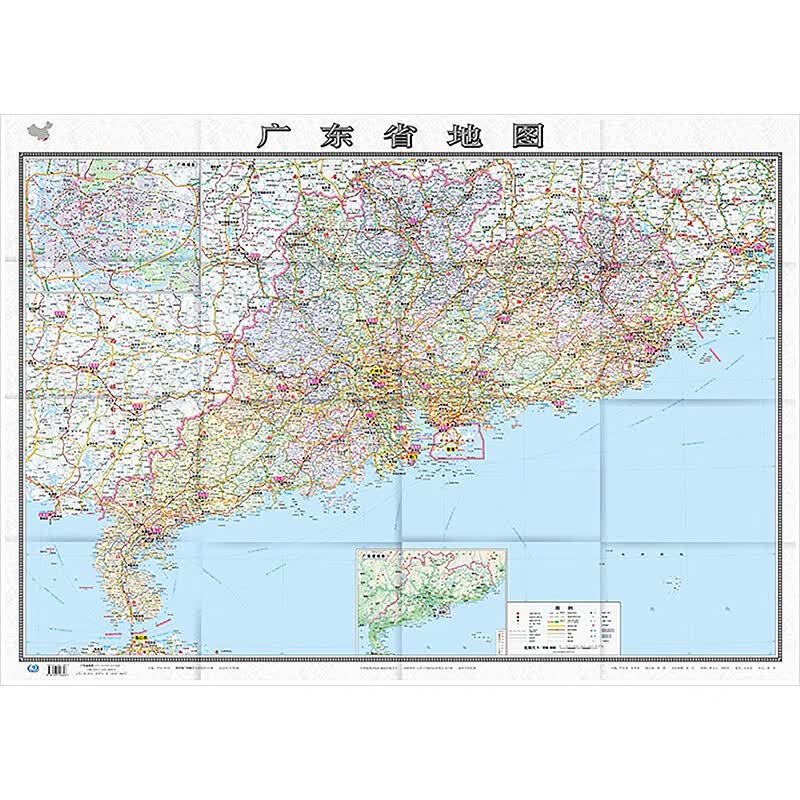 广东省地图 图书