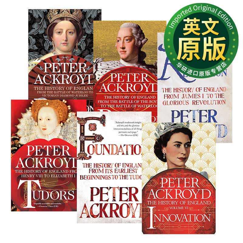 The History Of England 英国历史1-6册 都铎王朝 统治 统治 Peter Ackroyd 英文原版 英文版