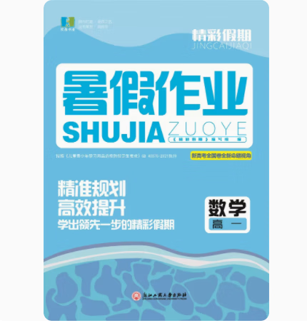 2023版 良品精彩假期暑假作业 高一 语文数学英语物理化学生物思想政治历史地理技术 假期作业 学考练习 暑假作业 数学 高中一年级