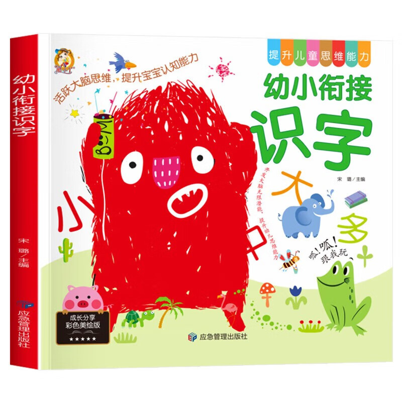 幼小衔接识字幼儿启蒙早教书3-6岁幼儿园儿童阅读书籍中班大班一年级宝宝识字训练书