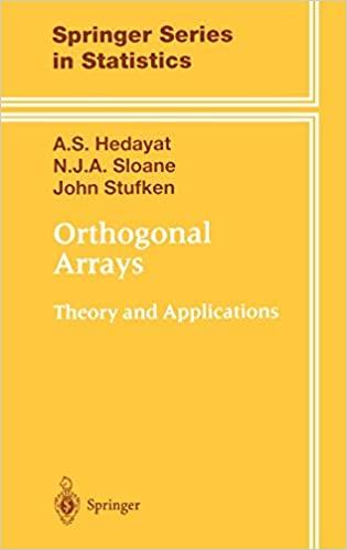 Orthogonal Arrays : Theory and Applications