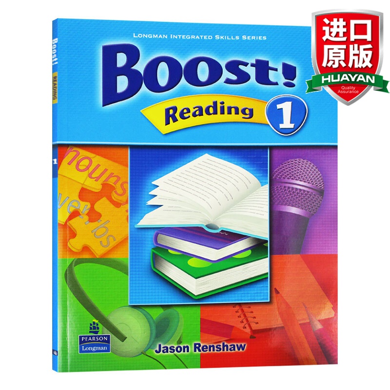 英文原版 培生朗文中学英语教材 阅读分级强化训练1 Boost Reading L1级 阅读练习技能 全英文版