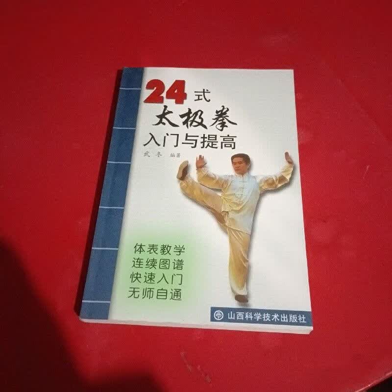 24式太极拳入门与提高 武冬编著 325页 动作分解详解 用法详讲书