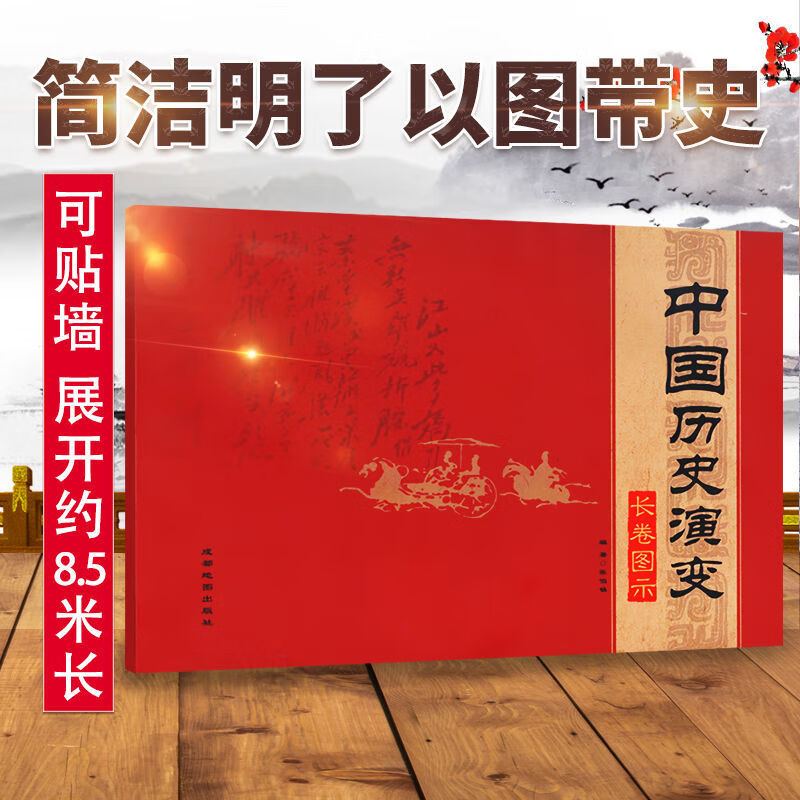 中国历史长河图 折叠版中国历史时空工具书