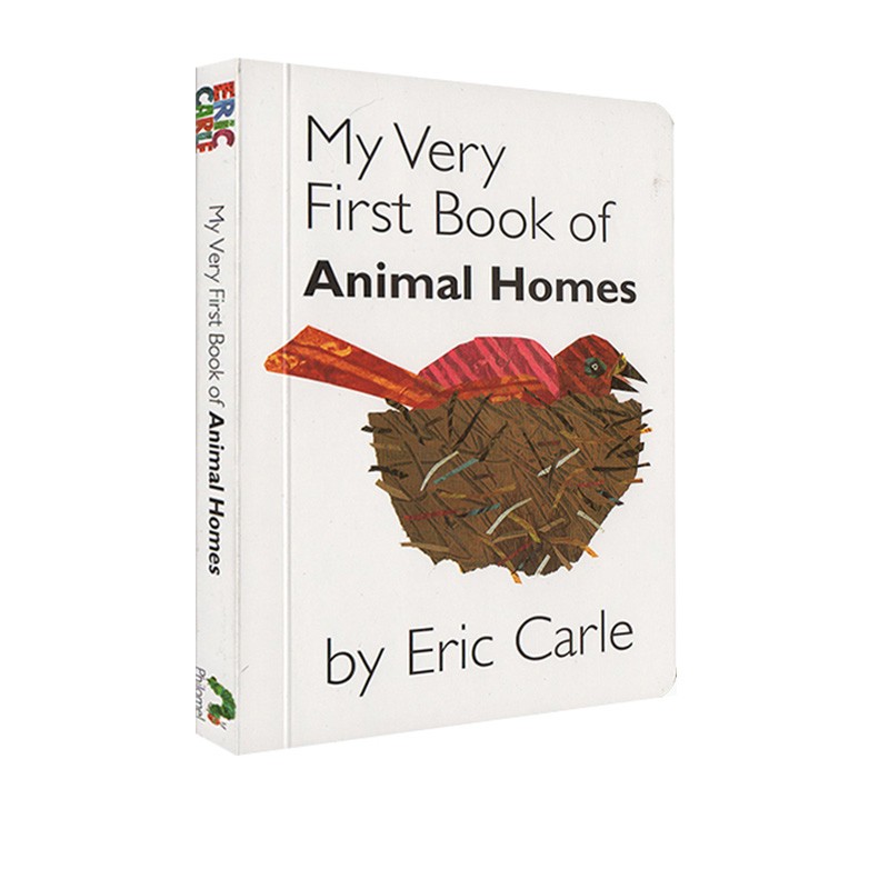 英文原版 My Very First Book of Animal Homes 上下翻页配对纸板书 艾瑞卡尔 Eric Carle 低幼认知启蒙 亲子互动图画书