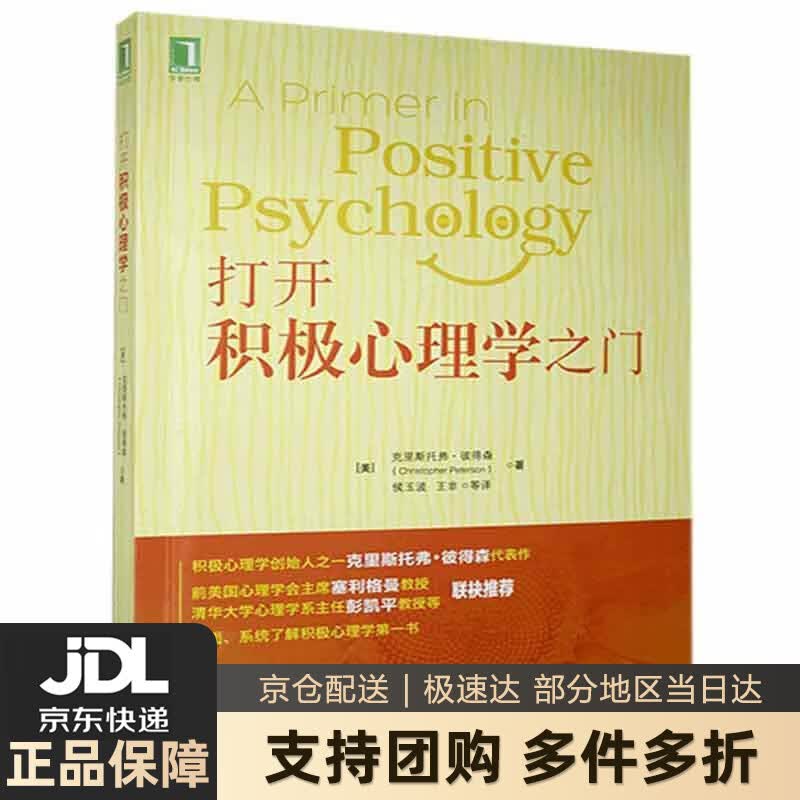【 送货上门】打开积极心理学之门 彼得森 机械工业出版社
