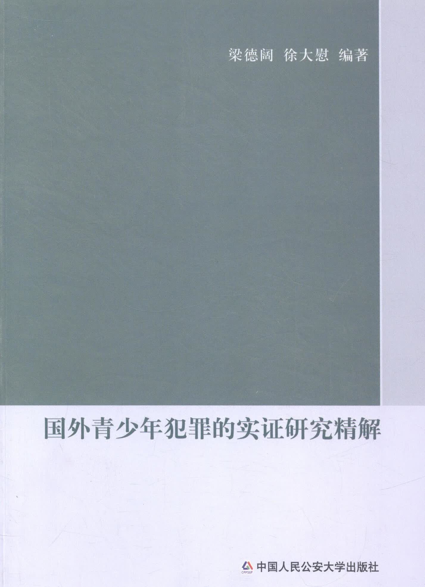 现货 国外青少年犯罪的实证研究精解9787565318290 中国人民大学出版社