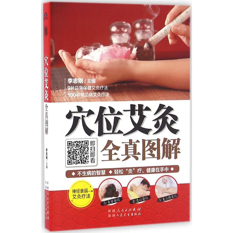 穴位艾灸全真图解 李志刚 主编 书籍