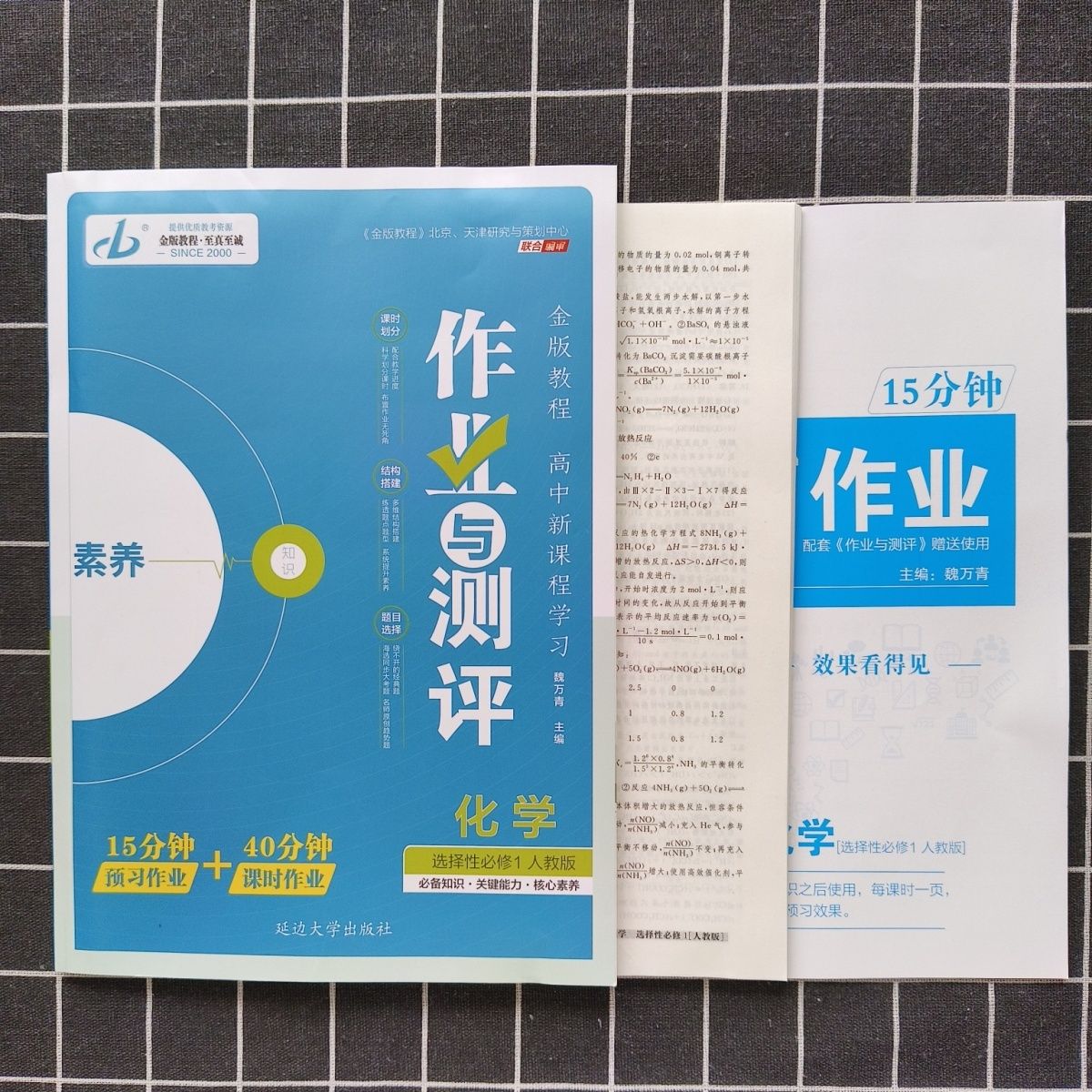 2024金版教程作业与测评化学选择性修1人教版