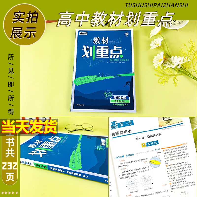 【高二上册】2024版高中划重点 地理 选择性必修一 湘教版 选修一