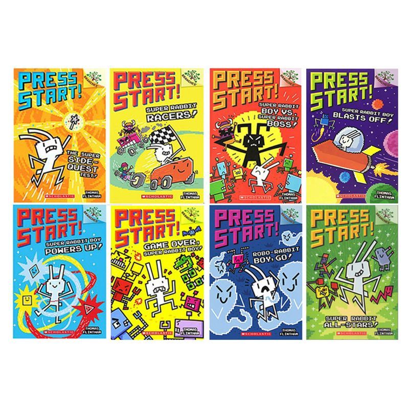 Press Start方块兔8册原版进口