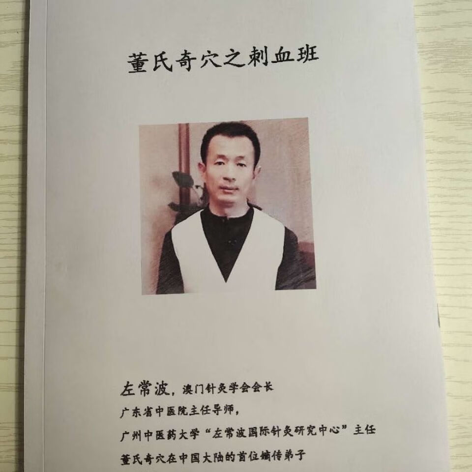左常波 董氏奇穴 之刺血班笔记实录版本 A4大本字迹清晰易懂 董氏