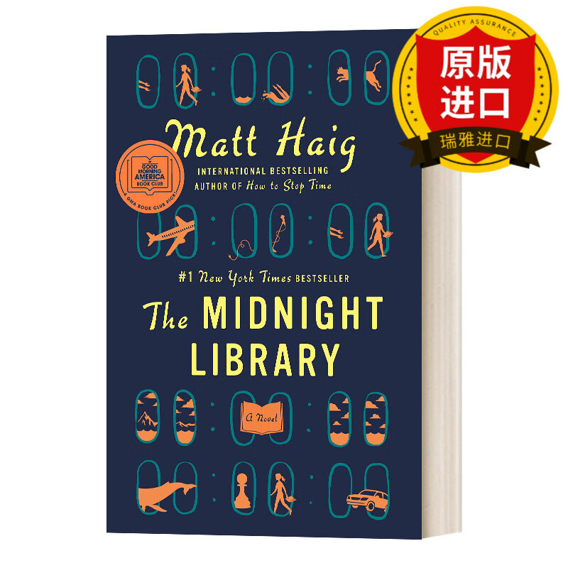 英文原版 午夜图书馆 小说 The Midnight Library 马特黑格小说 Matt Haig 精装 英文版 进口英语原版书籍