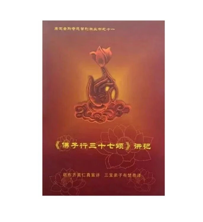 现货  佛子行三十七颂讲记   齐美仁真堪布宣讲