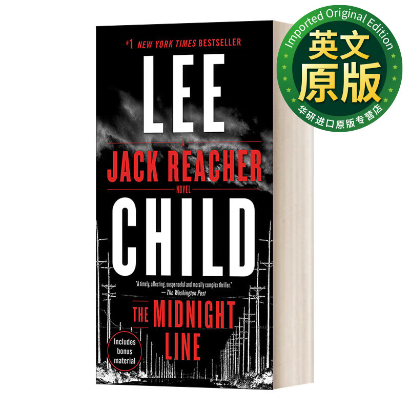 The Midnight Line 命悬一线 Jack Reacher侠探杰克雷切尔系列22 Lee Child李查德 英文版 进口英语原版书籍 英文原版 惊悚恐怖小说