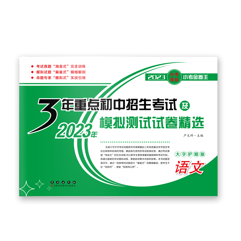 3年重点初中招生考试及模拟测试试卷精选（语文）