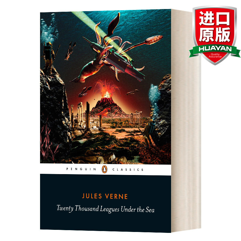 Twenty Thousand Leagues Under the Sea 英文原版 海底两万里 黑经典 英文版 进口英语原版书籍