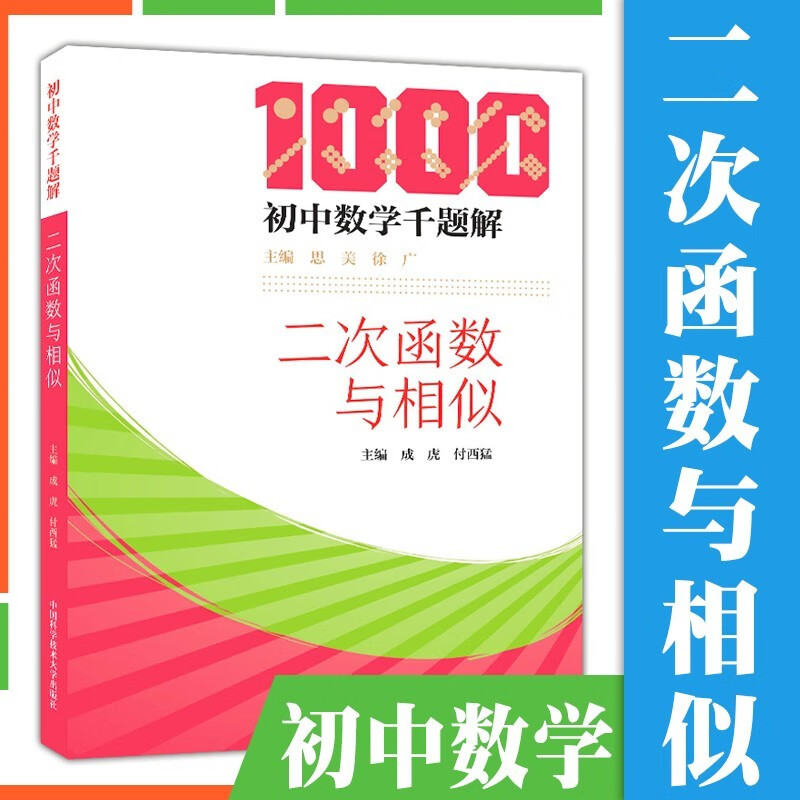 【单本包邮】全套6册 初中数学千题解 中考压轴题+一次函数与四边形+二次函数与相似+全等与几何综合+反比例与最值问题+代数综合与圆 解题技巧 二次函数与相似 二次函数与相似