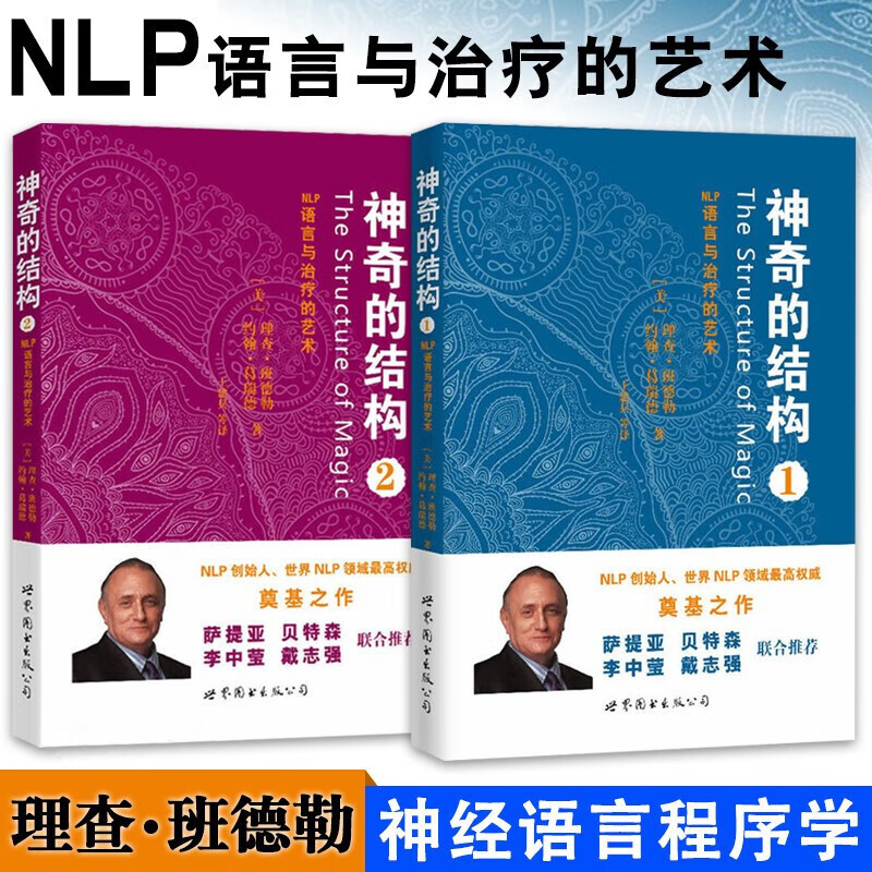 神奇的结构1\\\/2 NLP语言与治疗的艺术 共2册 神经语言程序学 临床心理科学 个体经验认知