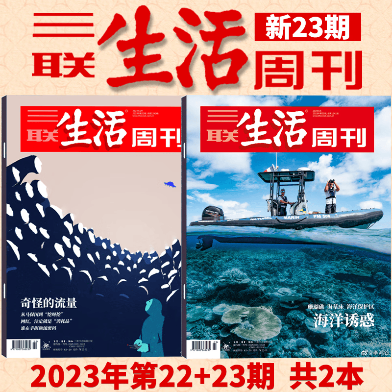 【共2本】三联生活周刊杂志  新闻时政热点话题 2023年22+23期