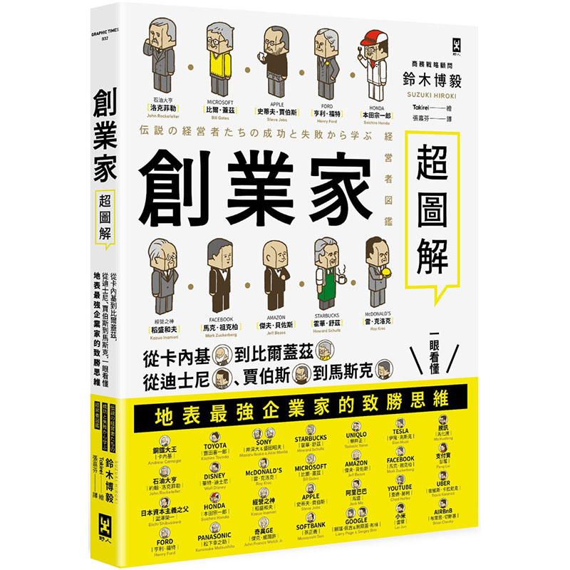 台版《创业家超图解》从卡内基到比尔盖兹 一眼看懂地表*强企业家的致胜思维 铃木博毅 野人 企业成功法经营管理书籍