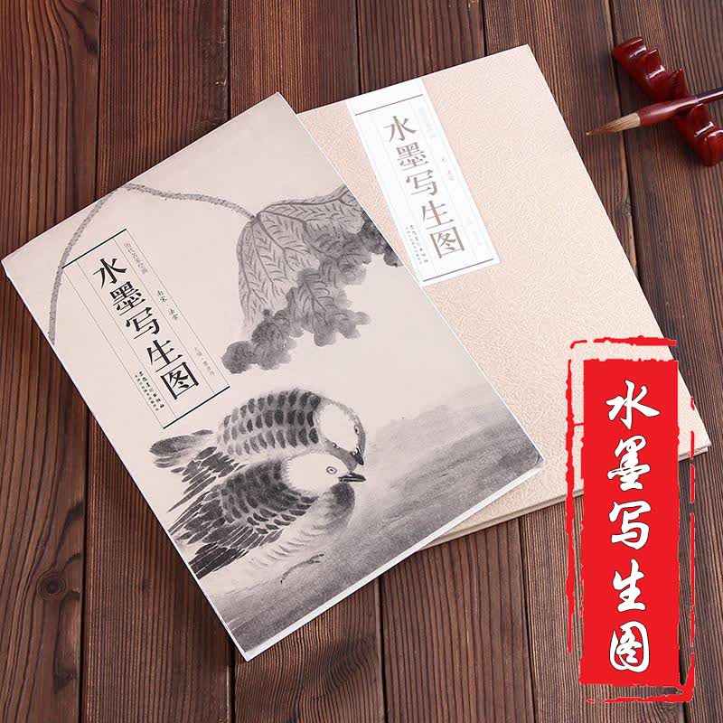 历代名家绘画 水墨写生图 南宋法常绘 16开经折装折页单张长卷9787539833477 安徽美术出