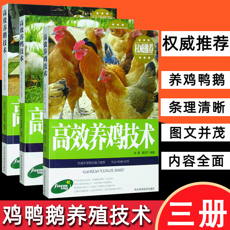 3册高效鸡鸭鹅养殖技术饲料配方大全技术及用药鸡病快速鉴别诊断图谱防治实用手册畜牧家禽养殖动物医学专业