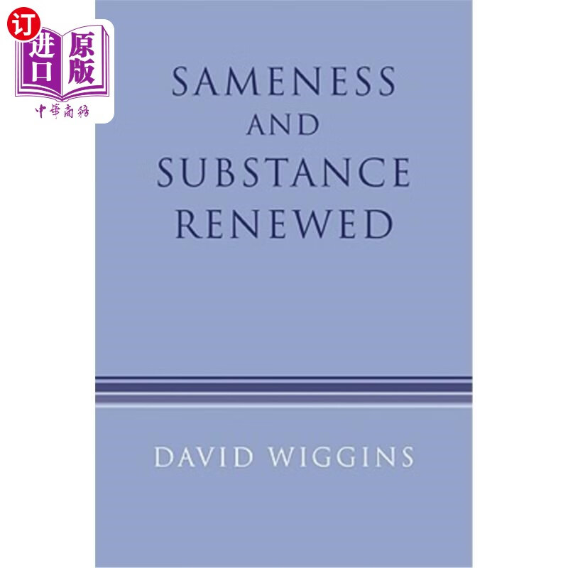 海外直订Sameness and Substance Renewed 相同性和物质更新