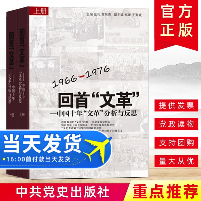 回首“文革”中国十年“文革”分析与反思1966-1976上下册中国共产党历史国史文化大革命简史 中共党史出版社