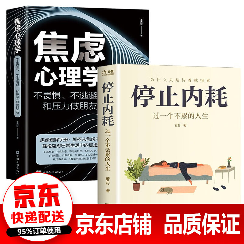 速发 停止内耗 过一个不累的人生 焦虑心理学 断舍离 抑郁心理 别想太多啦与自己和解 心理学书籍 2册停止内耗+焦虑心理学