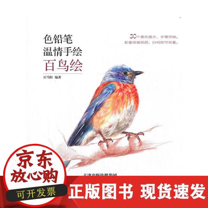 【现货】色铅笔温情手绘 百鸟绘