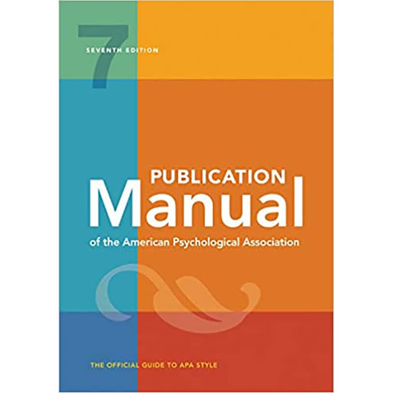APA格式 国际社会科学学术写作规范手册 第7版Publication Manual of th英文原版