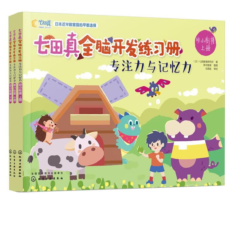 七田真全脑开发练习册(专注力与记忆力幼小衔接上中下)