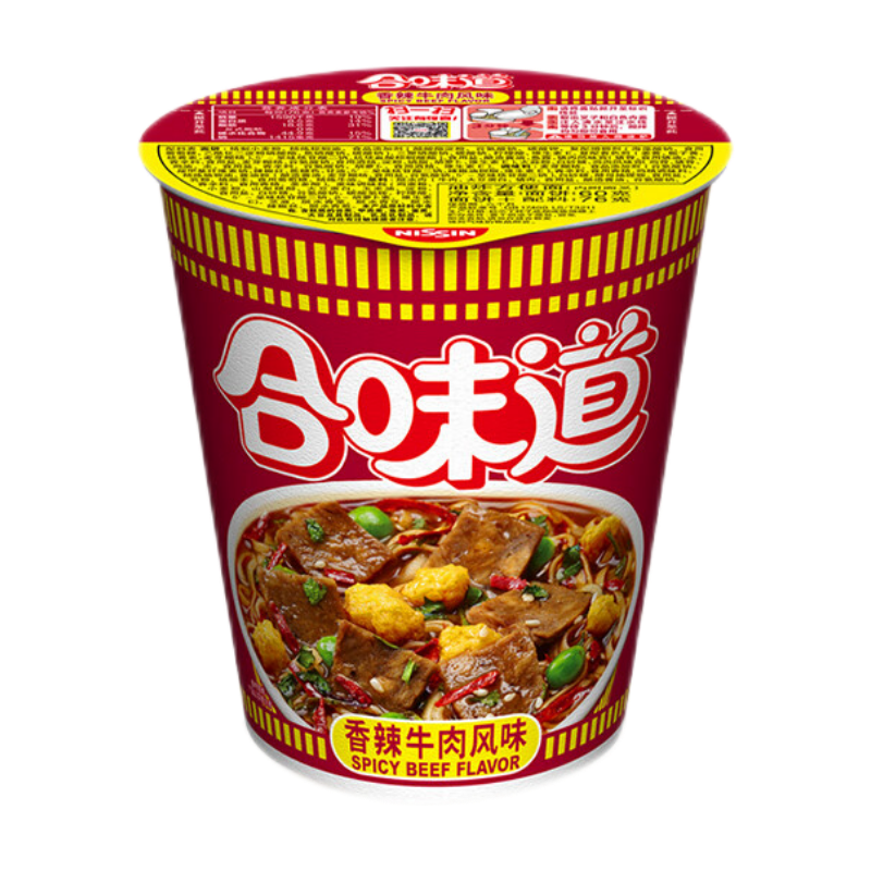 CUP NOODLES 合味道 香辣牛肉风味方便面 标准杯76g*12件 多口味可选，49.9元包邮（双重优惠，共12件，合4.16元/件 ...