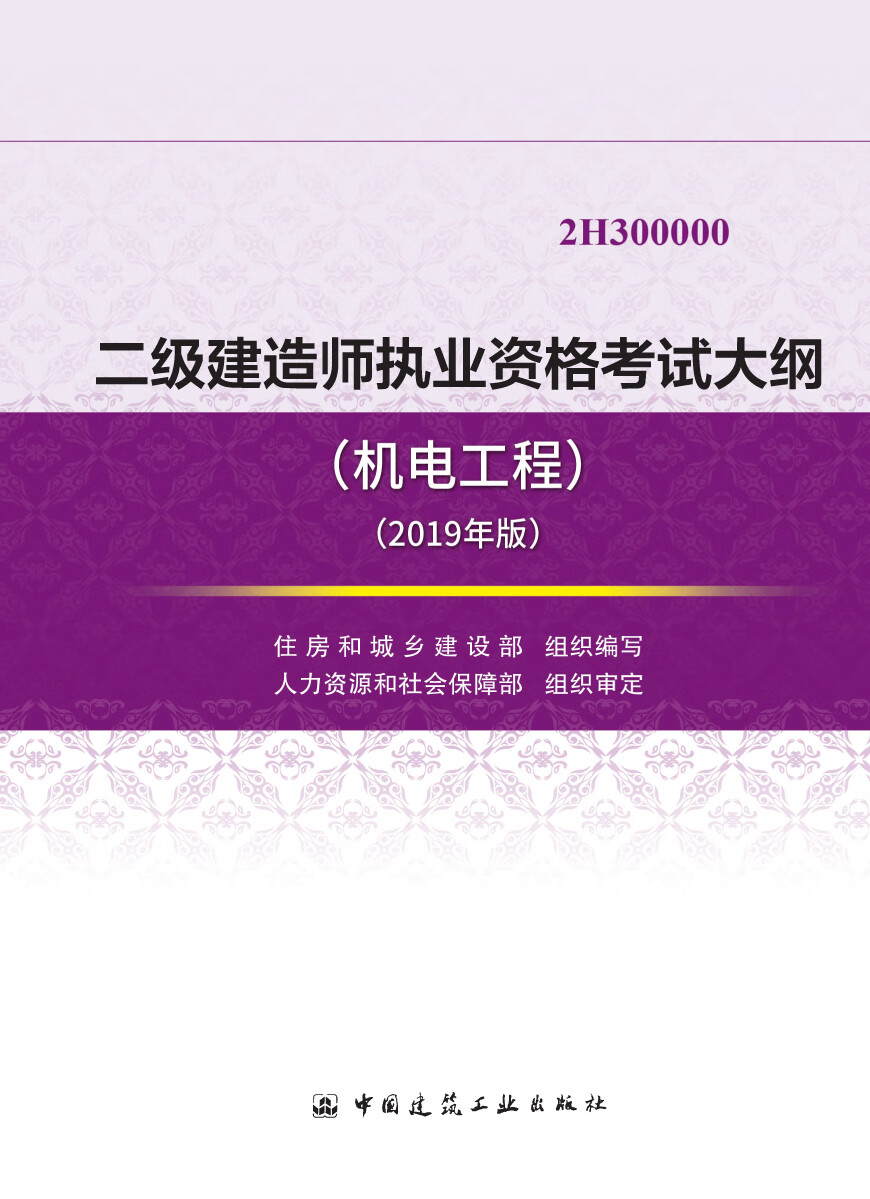 备考2020 二级建造师2019教材 二建2019 执业资格考试大纲（机电工程专业 2019年版）