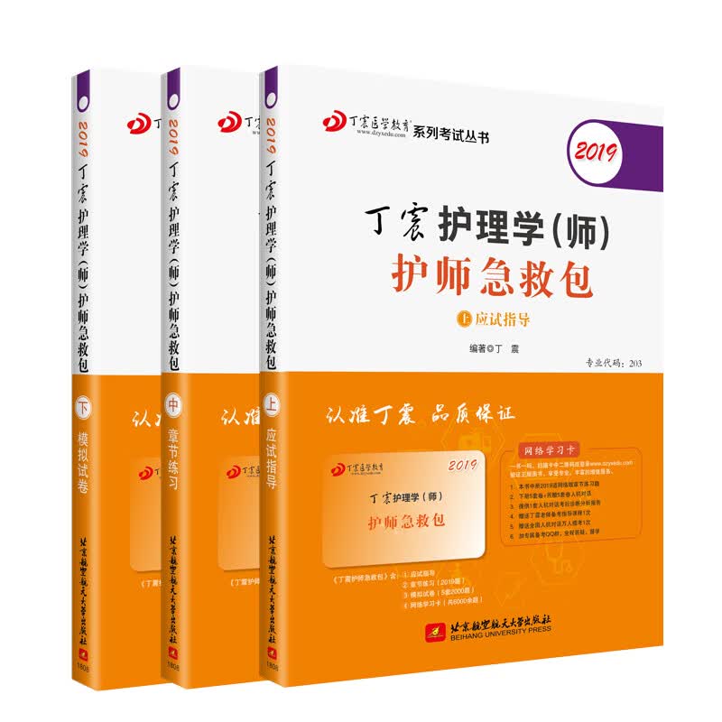 主管护师2019 丁震护理学（师）护师急救包（套装上中下册）