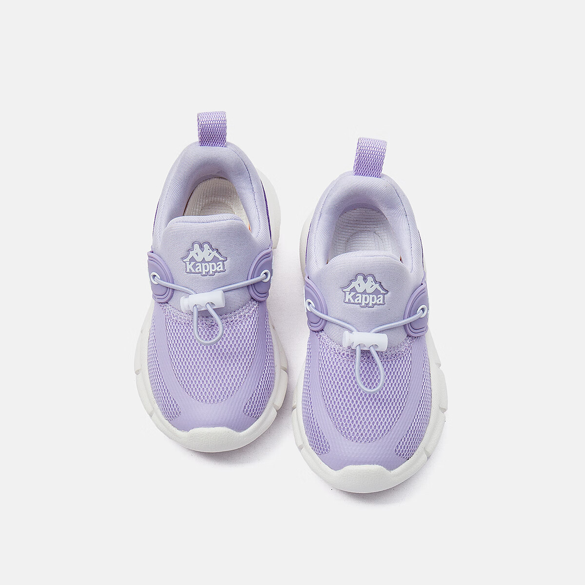 KAPPA KIDS卡帕童鞋网面透气儿童运动鞋女童春季新款软底一脚蹬跑步鞋轻便 浅紫|单鞋|四季可穿 28码 内长17.9适合脚长16.9-京东-618/双十一/双11-京东折扣隐藏大额优惠券