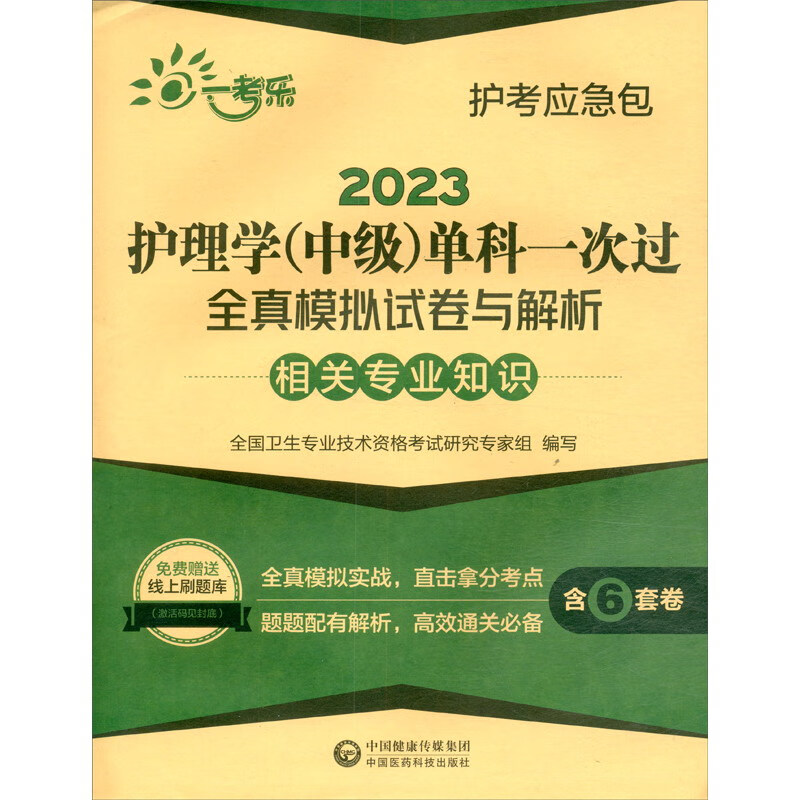 2023护理学（中级）单科一次过全真模拟试卷与解析—相关专业知识