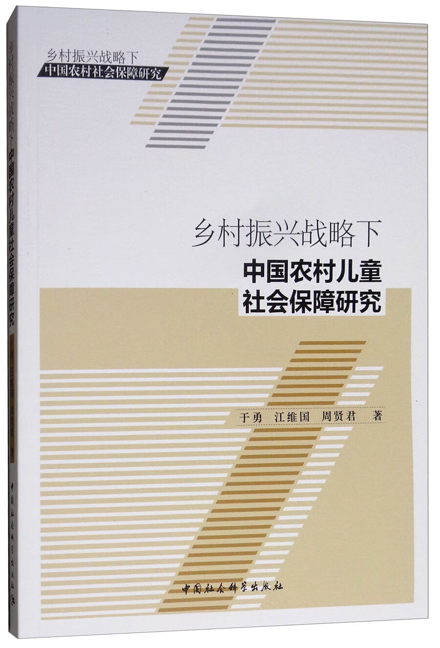 乡村振兴战略下中国农村儿童社会保障研究