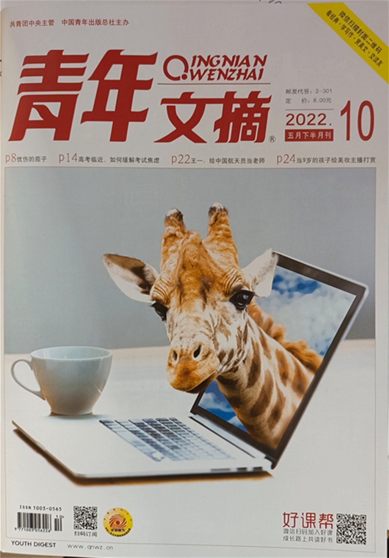 青年文摘 2022年第10期 文学文摘期刊 中学生作文素材课外阅书籍 京东自营