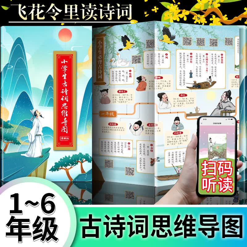 小学生古诗词思维导图（漫画版）
