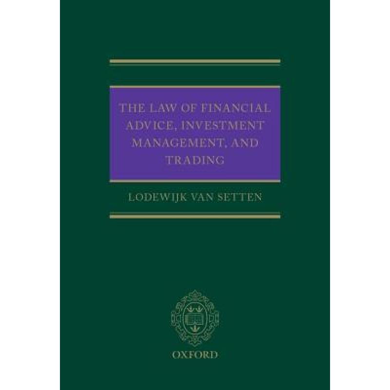 The Law of Financial Advice, Investment Mana...