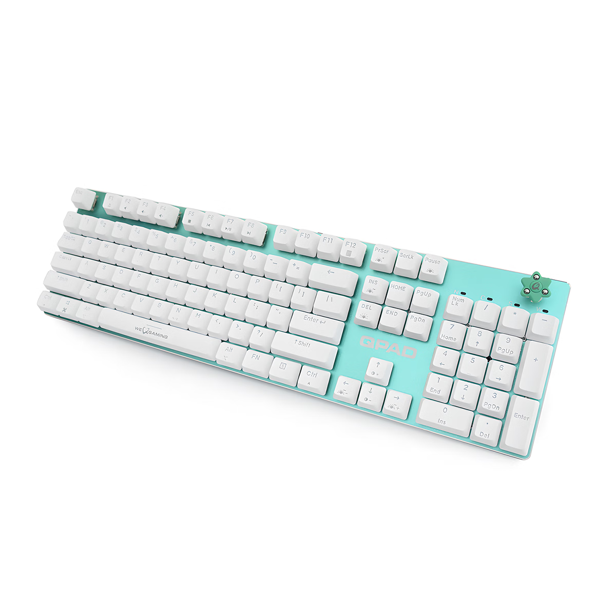 酷倍达QPAD防水机械键盘KC-60樱桃轴KO-60光轴耳机声卡免驱104键RGB顺丰 樱桃红轴、绿色、防水、声卡PBT USB接口 104键-京东-618/双十一/双11-京东折扣隐藏大额优惠券