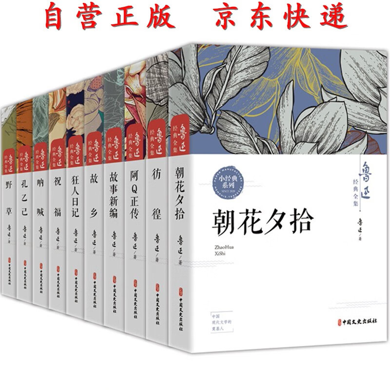鲁迅作品全集原著全套共10册 朝花夕拾彷徨阿Q正传故事新编故乡狂人日记祝福呐喊孔乙己野草小说经典文学作品集杂文散文集青少版初中高中生必读名著课外阅读书