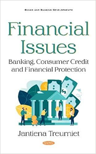 Financial Issues: Banking, Consumer Credit and F