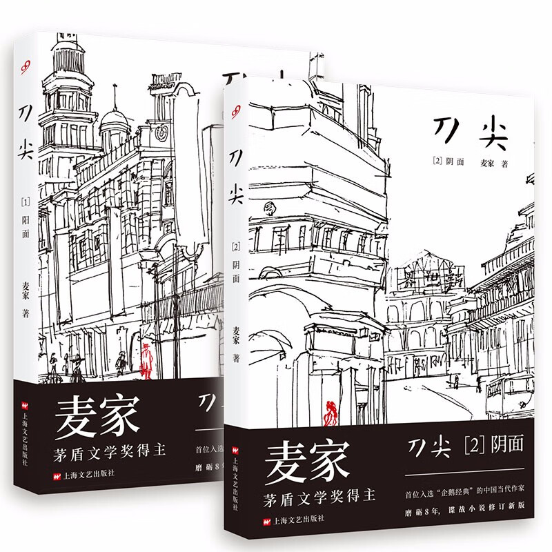 套装共2册：刀尖1 阳面+刀尖2 阴面  麦家著 茅盾文学奖  上海文艺