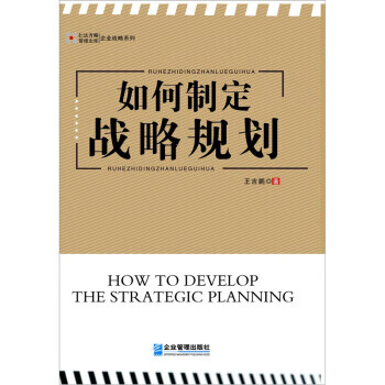 如何制定战略规划 王吉鹏 著