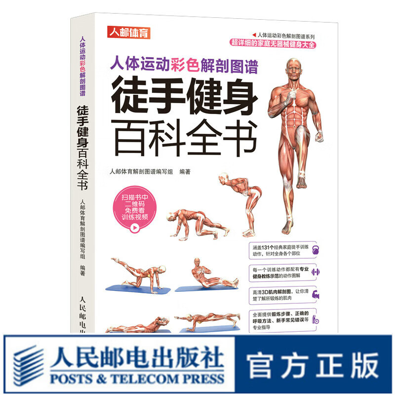 人体运动彩色解剖图谱 徒手健身百科全书