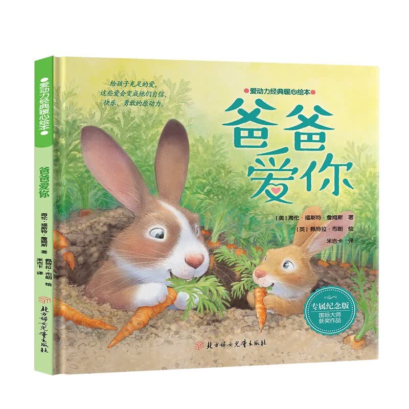 爱动力经典暖心绘本 国际大师获奖作品 精装硬壳2-3-6岁宝宝睡前故事书绘本 亲子关系图画书 爸爸爱你
